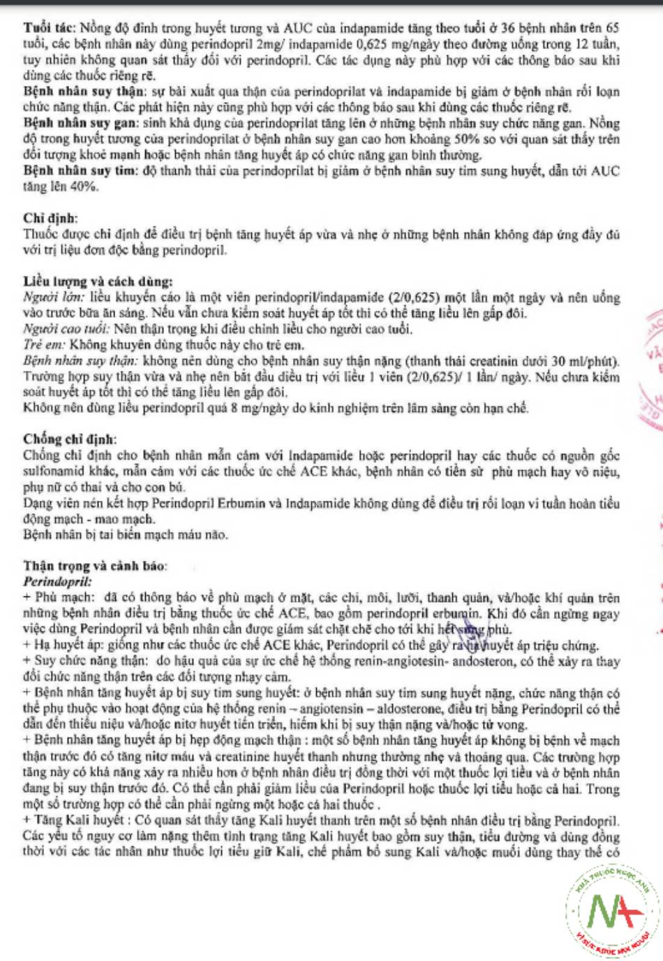 Thuốc Perigard-D có tác dụng gì, mua ở đâu, giá bao nhiêu?