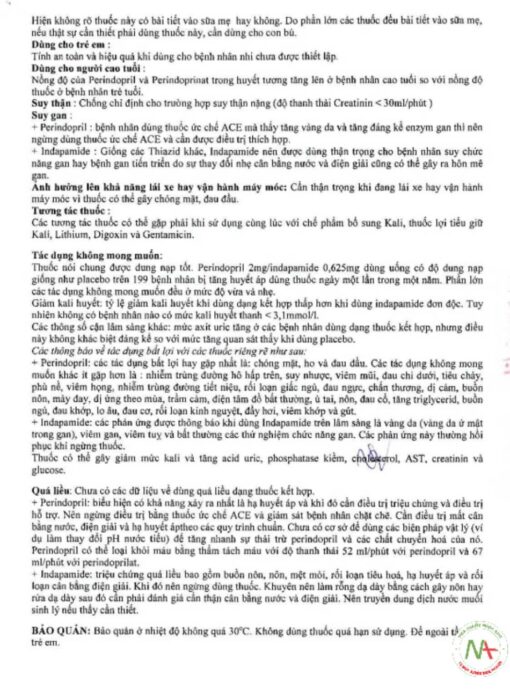 Thuốc Perigard-D có tác dụng gì, mua ở đâu, giá bao nhiêu?