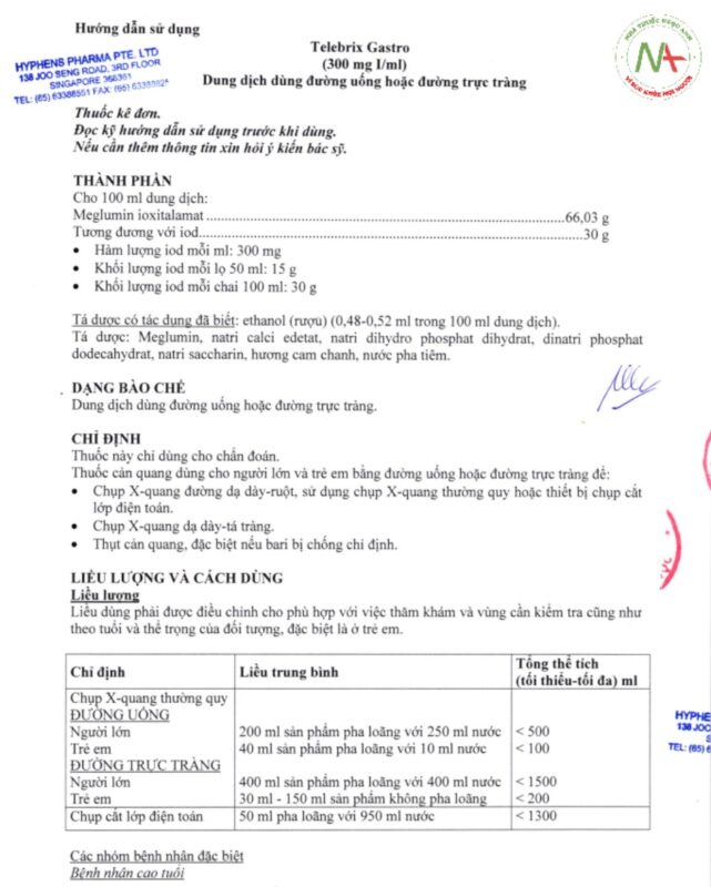 Telebrix Gastro 300mg l/ml là thuốc gì, giá bao nhiêu, mua ở đâu?