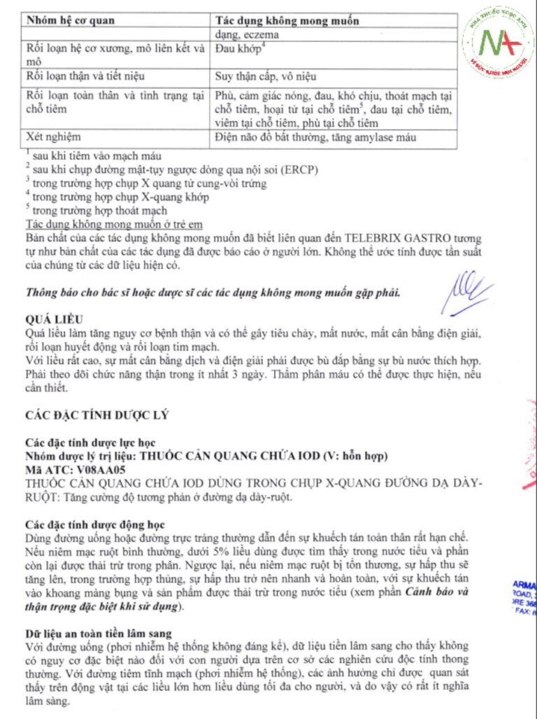 Telebrix Gastro 300mg l/ml là thuốc gì, giá bao nhiêu, mua ở đâu?