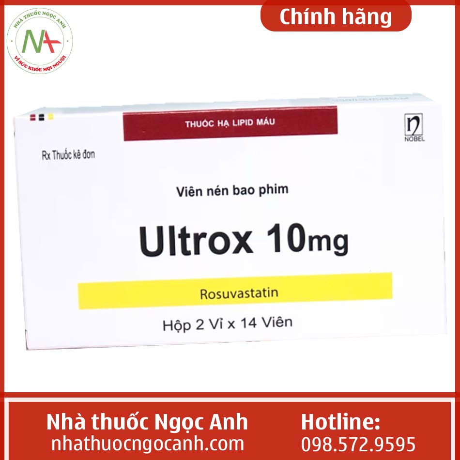 Thuốc Ultrox 10mg là gì, có tác dụng gì, giá bao nhiêu, mua ở đâu?