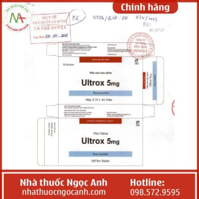Thuốc Ultrox 5mg là thuốc gì, có tác dụng gì, mua ở đâu, giá bao nhiêu?