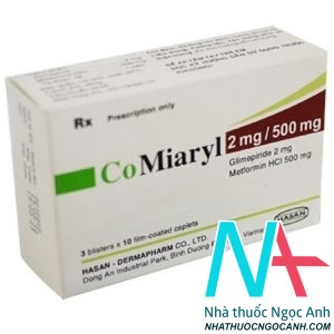 Thuốc CoMiaryl 2mg/ 500mg: Công dụng, liều dùng, lưu ý tác dụng phụ