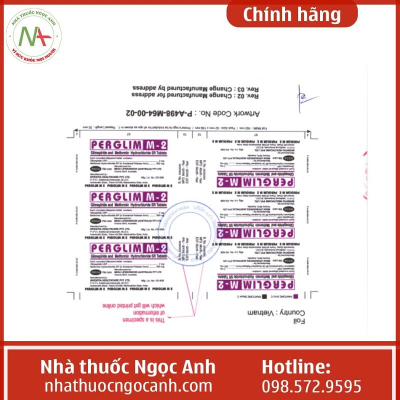 Thuốc Perglim M-2: tác dụng,liều dùng, lưu ý tác dụng phụ, giá bán