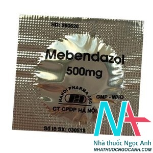 Thuốc Mebendazol 500mg: Công dụng, liều dùng, tác dụng phụ, giá bán