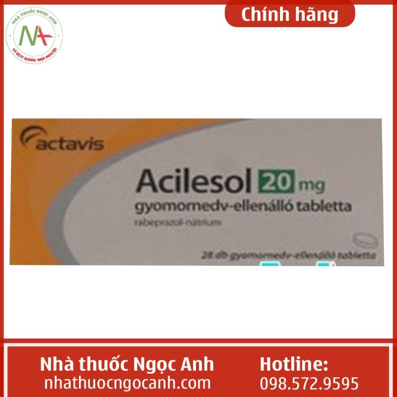 Thuốc Acilesol 20mg là thuốc gì, có tác dụng gì, giá bao nhiêu, mua ở đâu