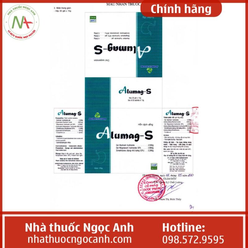 Thuốc Alumag-S 15g uống như thế nào, giá bao nhiêu, mua ở đâu?