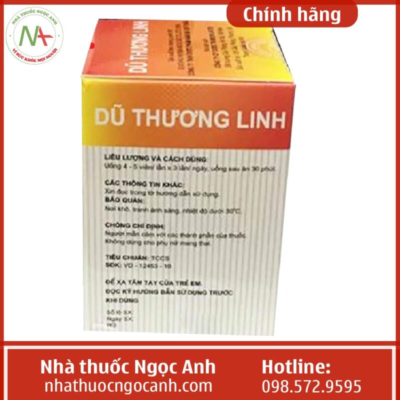 Thuốc Dũ Thương Linh: Công dụng, giá bao nhiêu, mua ở đâu