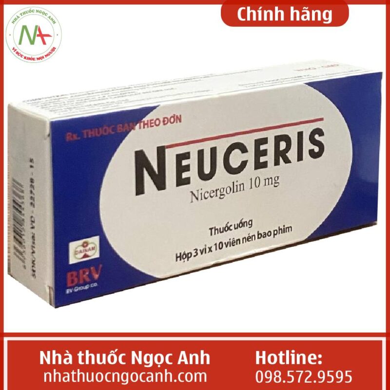 Thuốc Neuceris 10mg là thuốc gì, có tác dụng gì, mua ở đâu, giá bao nhiêu?