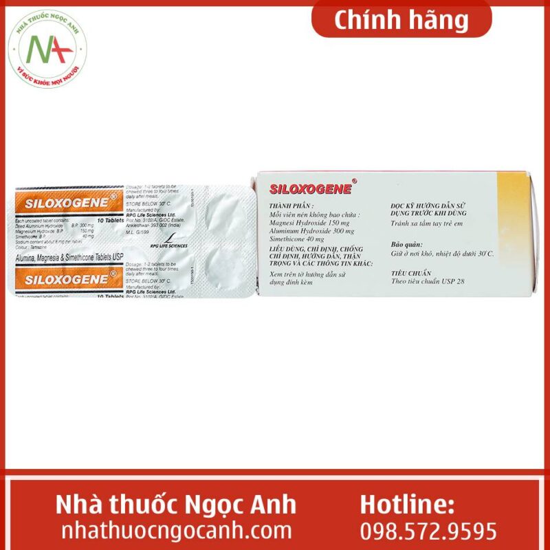 Thuốc Siloxogene viên nén nhai là thuốc gì, giá bao nhiêu, mua ở đâu