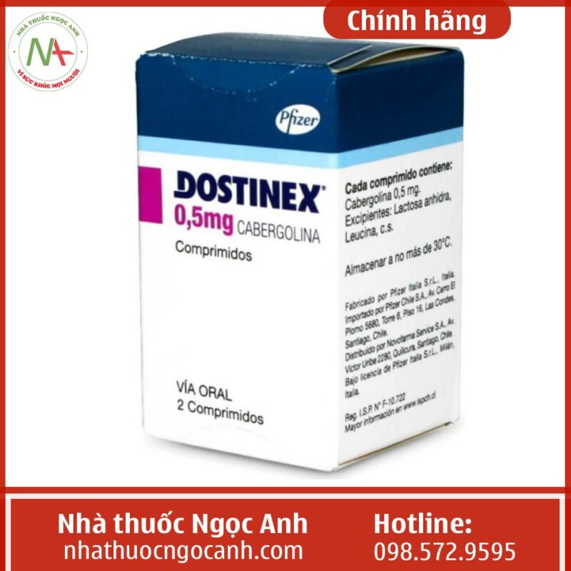 Thuốc Dostinex 0.5mg là thuốc gì, có tác dụng gì, giá bao nhiêu, mua ở đâu