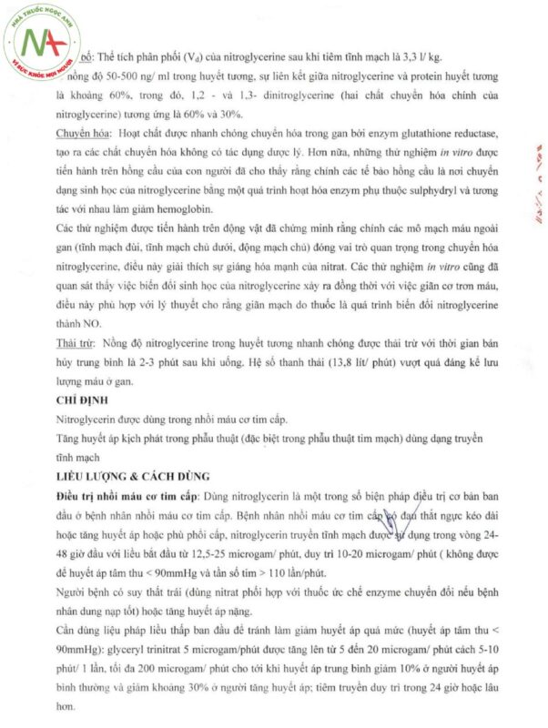 Thuốc Trinitrina là thuốc gì, có tác dụng gì, giá bao nhiêu, mua ở đâu