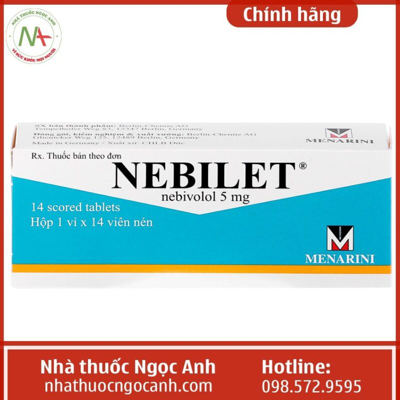 Thuốc Nebilet 5 mg Menarini là thuốc gì, giá bao nhiêu, mua ở đâu