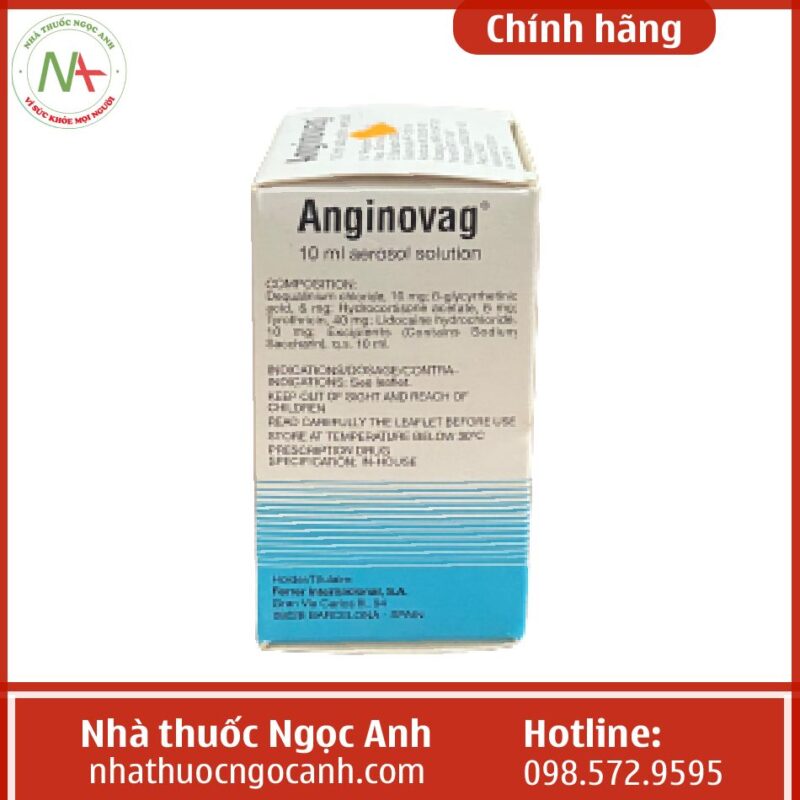 Thuốc Anginovag: Công dụng, liều dùng, lưu ý tác dụng phụ