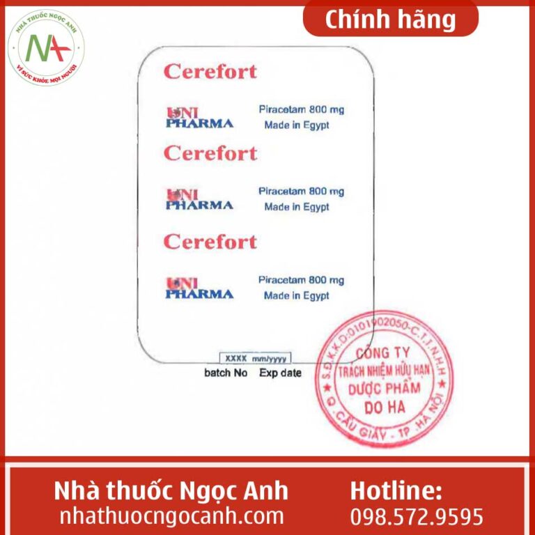 Thuốc Cerefort 800mg là thuốc gì, tác dụng gì, giá bao nhiêu, mua ở đâu
