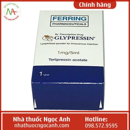 Thuốc Glypressin 1mg/5ml cơ chế, liều dùng, giá bao nhiêu, mua ở đâu