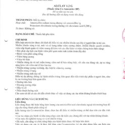 Thuốc Alclav 1.2g là thuốc gì? Giá bao nhiêu? Mua ở đâu?