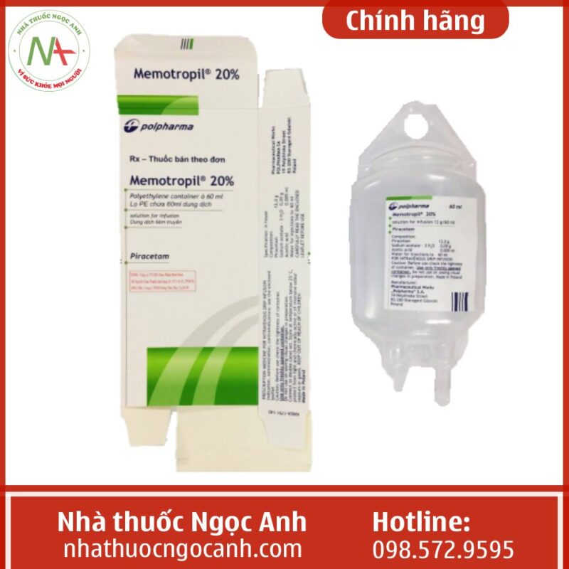 Thuốc Memotropil 20% có tác dụng gì, giá bao nhiêu, mua ở đâu?