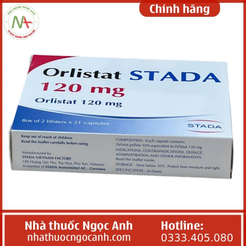 Thuốc Orlistat Stada 120mg có tác dụng gì, giá bao nhiêu, mua ở đâu