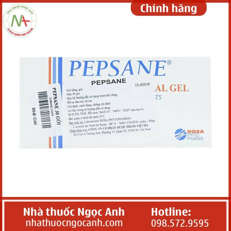 Thuốc Pepsane Oral Gel có tác dụng gì, mua ở đâu, giá bao nhiêu