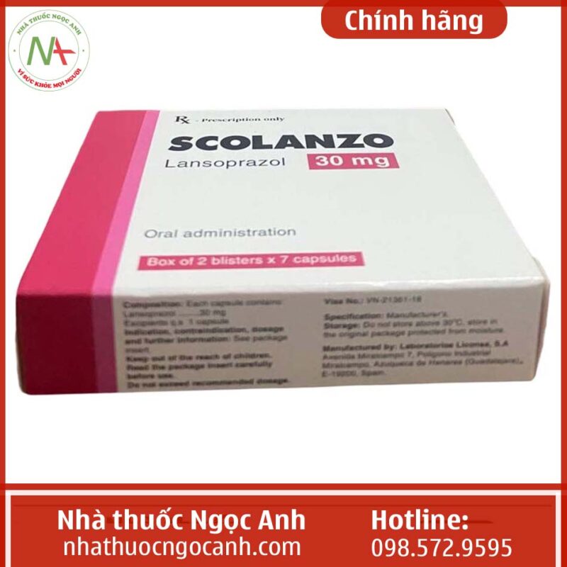 Thuốc Scolanzo 30mg là thuốc gì, cách dùng, giá bao nhiêu, mua ở đâu?