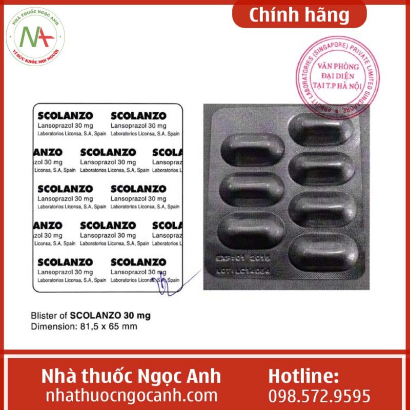 Thuốc Scolanzo 30mg là thuốc gì, cách dùng, giá bao nhiêu, mua ở đâu?