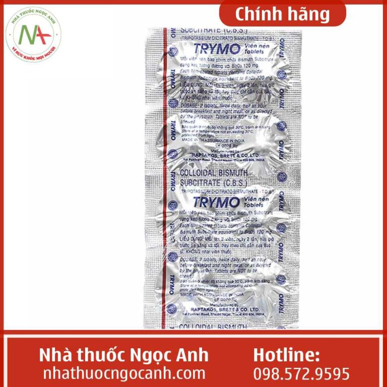 Thuốc Trymo tablets uống trước hay sau ăn, giá bao nhiêu, mua ở đâu