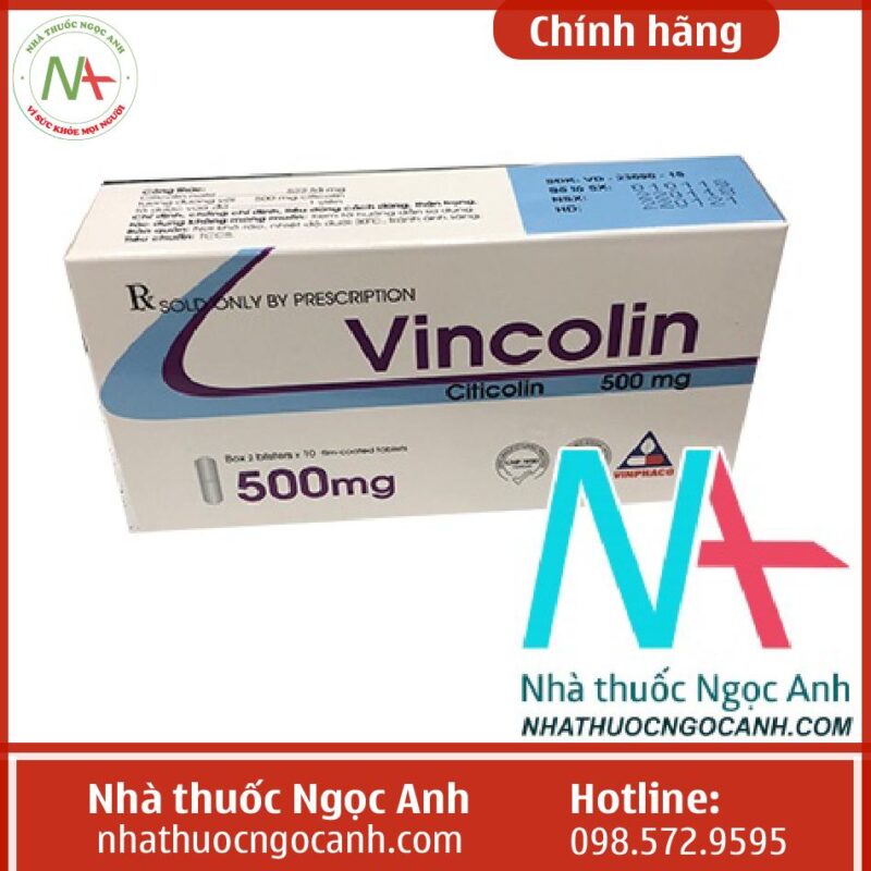 Thuốc Vincolin 500mg có tác dụng gì, mua ở đâu, giá bao nhiêu?