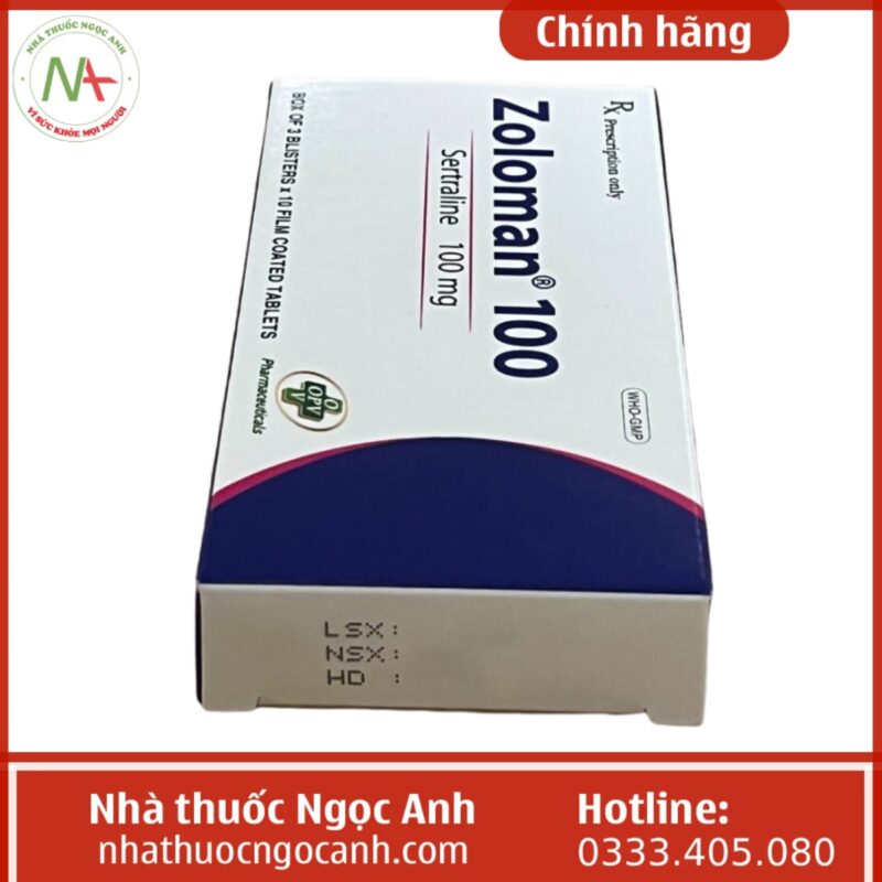 Thuốc Zoloman 100 là thuốc gì, có tác dụng gì, giá bao nhiêu, mua ở đâu?