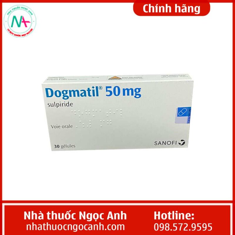 Thuốc Dogmatil 50mg: Công dụng, liều dùng, tác dụng phụ, giá bán