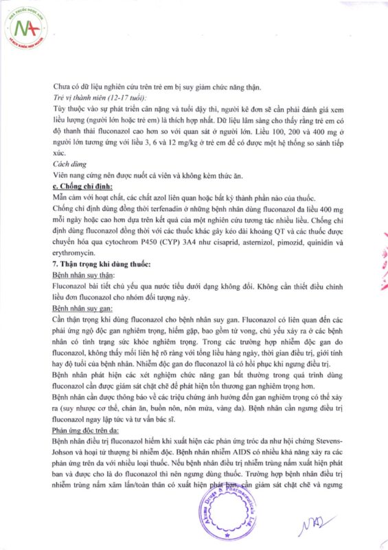 Thuốc Flazole 100 là thuốc gì, có tác dụng gì, giá bao nhiêu, mua ở đâu