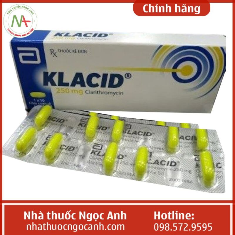 Thuốc Klacid 250mg viên nén là thuốc gì, giá bao nhiêu, mua ở đâu