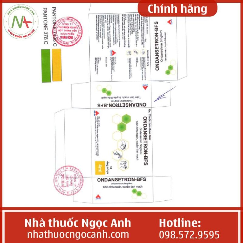 Thuốc tiêm Ondansetron-BFS 8mg/4ml giá bao nhiêu, mua ở đâu?
