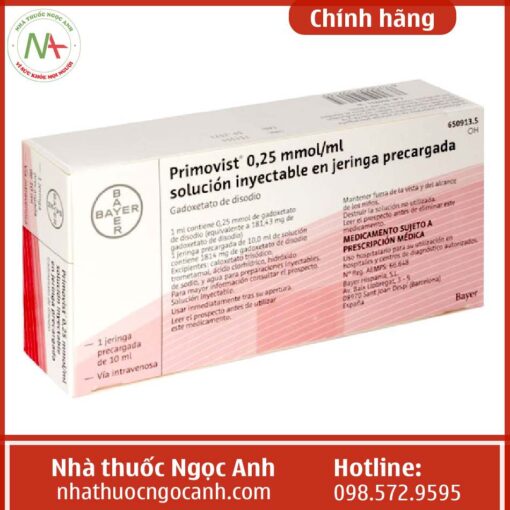 Thuốc Primovist là thuốc gì, có tác dụng gì, giá bao nhiêu, mua ở đâu?