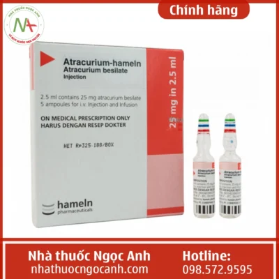Thuốc Atracurium-Hameln 10mg/ml là thuốc gì, mua ở đâu, giá bao nhiêu?