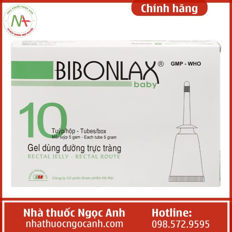 Thuốc thụt hậu môn Bibonlax Baby 5g cách sử dụng, giá bao nhiêu, mua ở đâu?