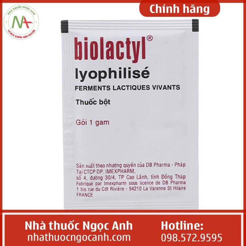 Thuốc Biolactyl gói là thuốc gì, tác dụng gì, giá bao nhiêu, mua ở đâu?