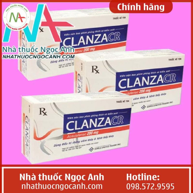 Thuốc Clanzacr 200mg có tác dụng gì, mua ở đâu, giá bao nhiêu?