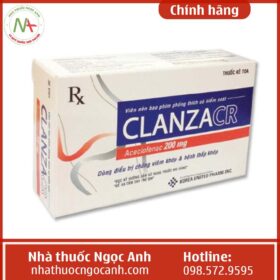 Thuốc Clanzacr 200mg là thuốc gì, có tác dụng gì, mua ở đâu, giá bao nhiêu?
