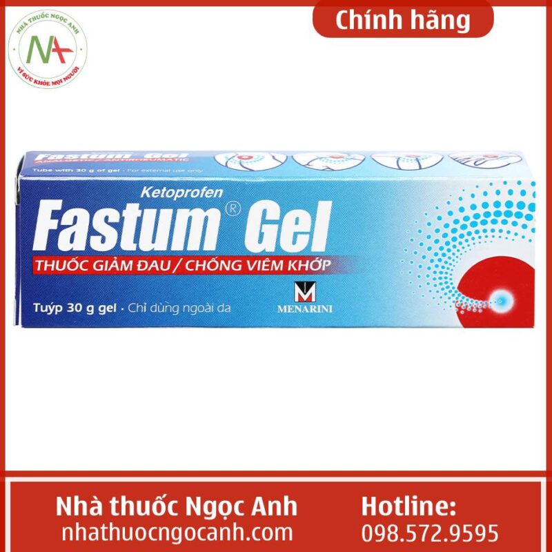 Thuốc Fastum Gel 30g là thuốc gì, của nước nào, giá bao nhiêu, mua ở đâu?