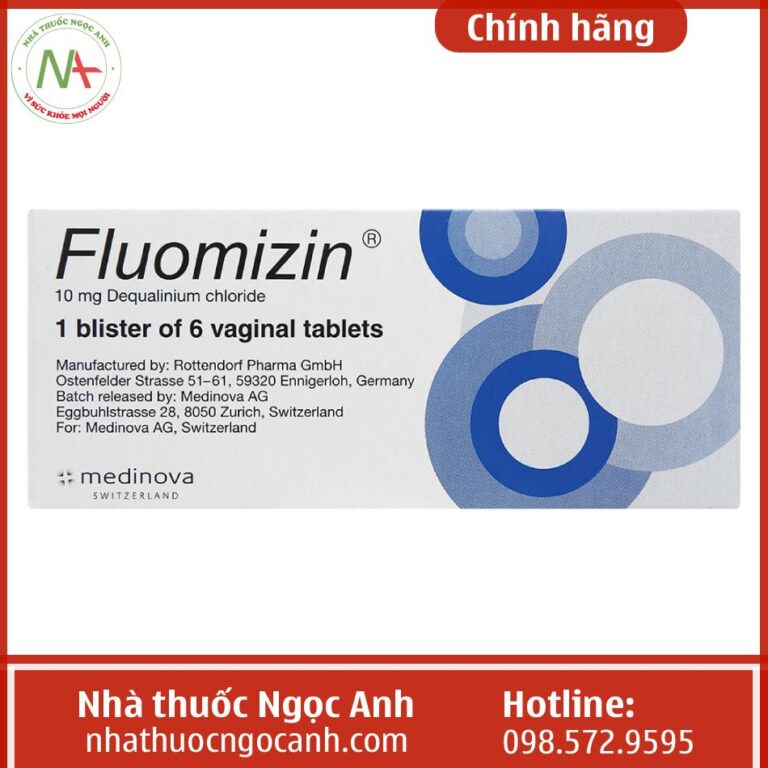 Thuốc đặt Fluomizin 10mg (1 vỉ x 6 viên) giá bao nhiêu, mua ở đâu
