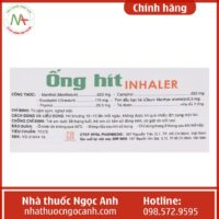 Ống Hít Inhaler Pharmedic là thuốc gì, mua ở đâu, giá bao nhiêu?