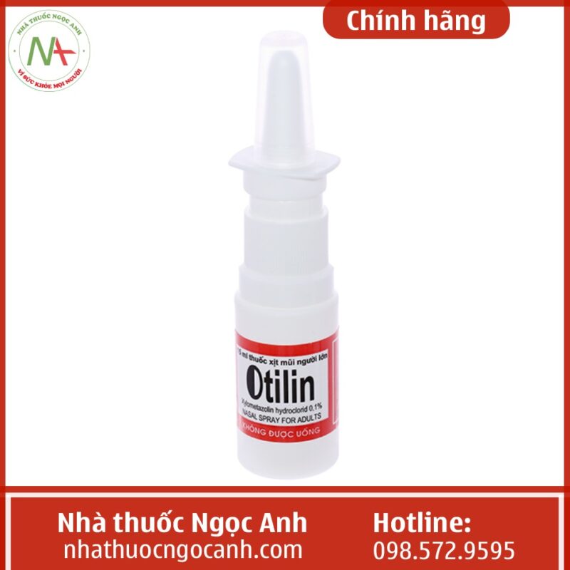 Thuốc nhỏ mũi Otilin 0.1% 15ml có hại không, giá bao nhiêu, mua ở đâu