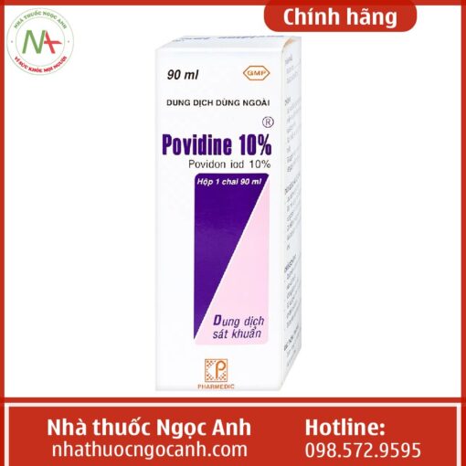 Thuốc Povidine 10% (90ml) có tác dụng gì, giá bao nhiêu, mua ở đâu