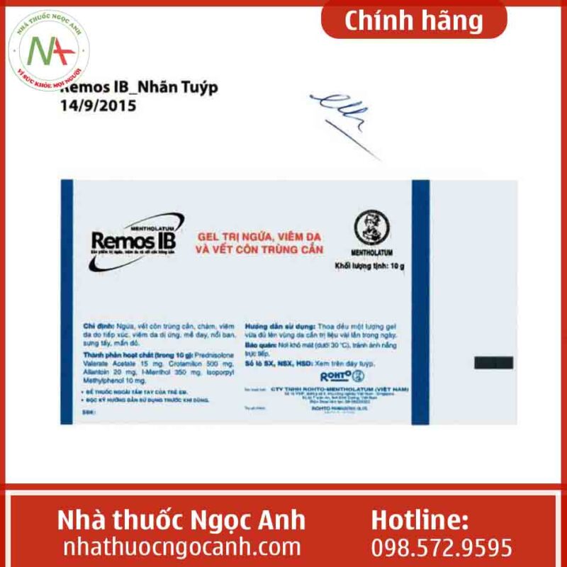 Thuốc bôi da Remos IB có trị thâm không, mua ở đâu, giá bao nhiêu?