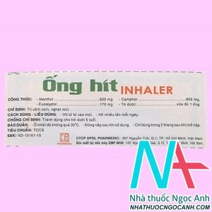 Thuốc Ống Hít Inhaler: Công dụng, liều dùng, lưu ý tác dụng phụ, giá bán