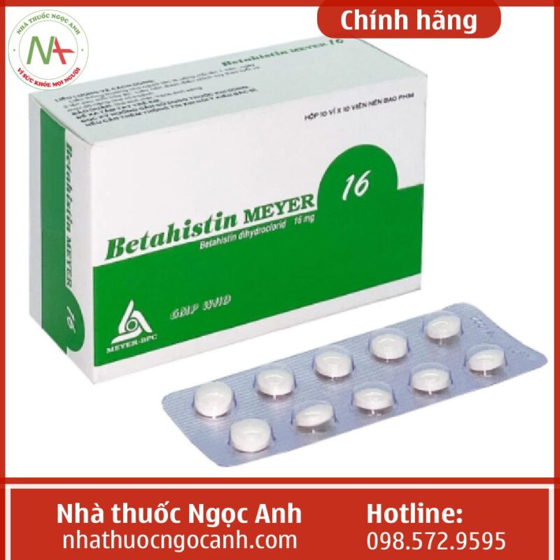 Thuốc Betahistine là thuốc gì? Betahistine thuộc nhóm nào? Cách dùng