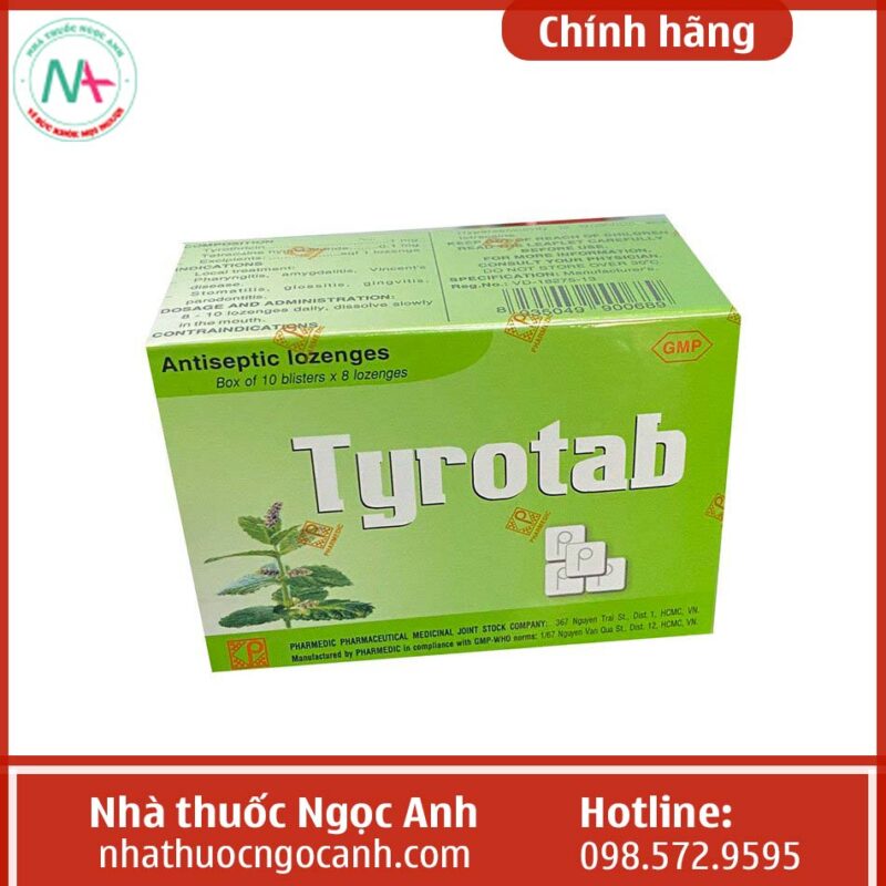 Thuốc Tyrotab là thuốc gì, có tác dụng gì, mua ở đâu, giá bao nhiêu?
