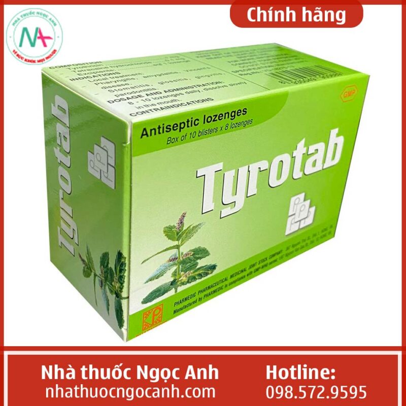 Thuốc Tyrotab là thuốc gì, có tác dụng gì, mua ở đâu, giá bao nhiêu?