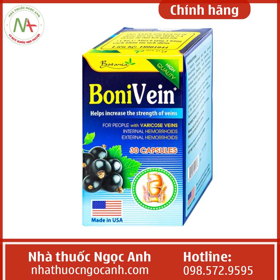 BoniVein là có công dụng gì? giá bao nhiêu? mua ở đâu?